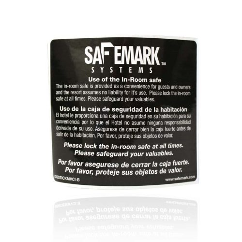 Disclaimer Sticker Black - Safemark